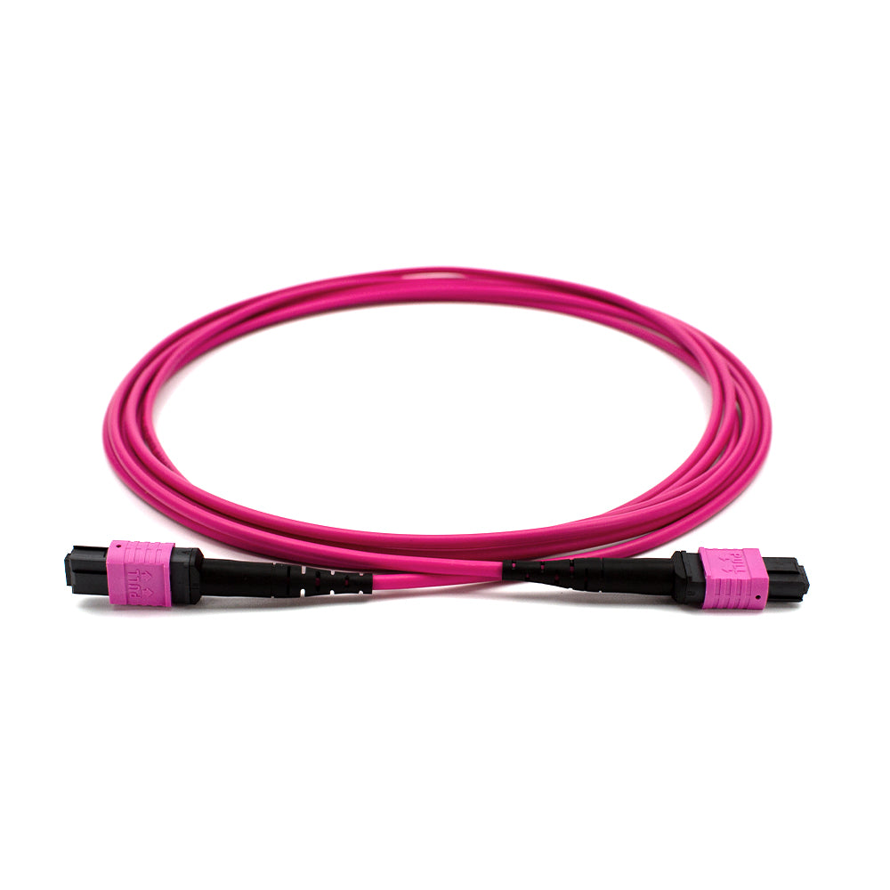 Fibermall製 MPO/APC メス - MPO/APC メス 12芯 OM4 マルチモード エリートトランクケーブル(12芯、タイプ – Fibermall オンライン