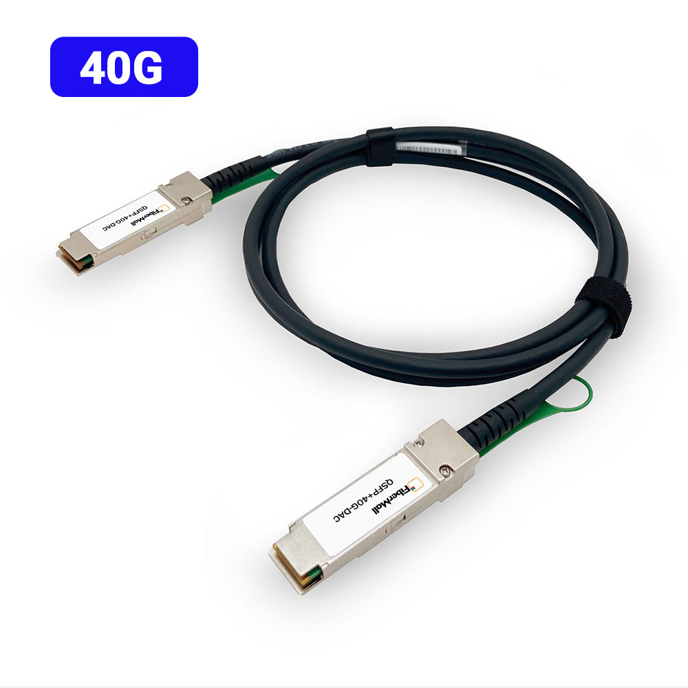 Fibermall製 1m(3ft) 40G QSFP+パッシブダイレクトアタッチ 銅製ケーブル(DAC) 5年保証 – Fibermall ...
